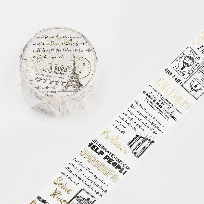 BGM Washi Tape - Special Poem: Typewriter – Sadie's Stickers