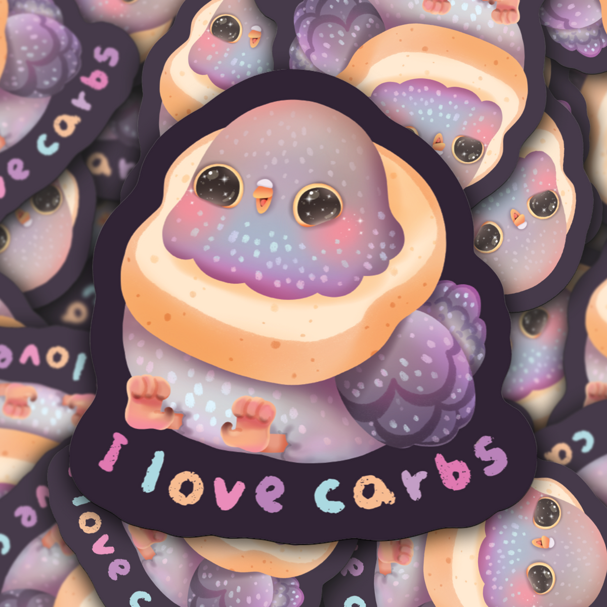 I Love Carbs • Vinyl Sticker – Sadie's Stickers