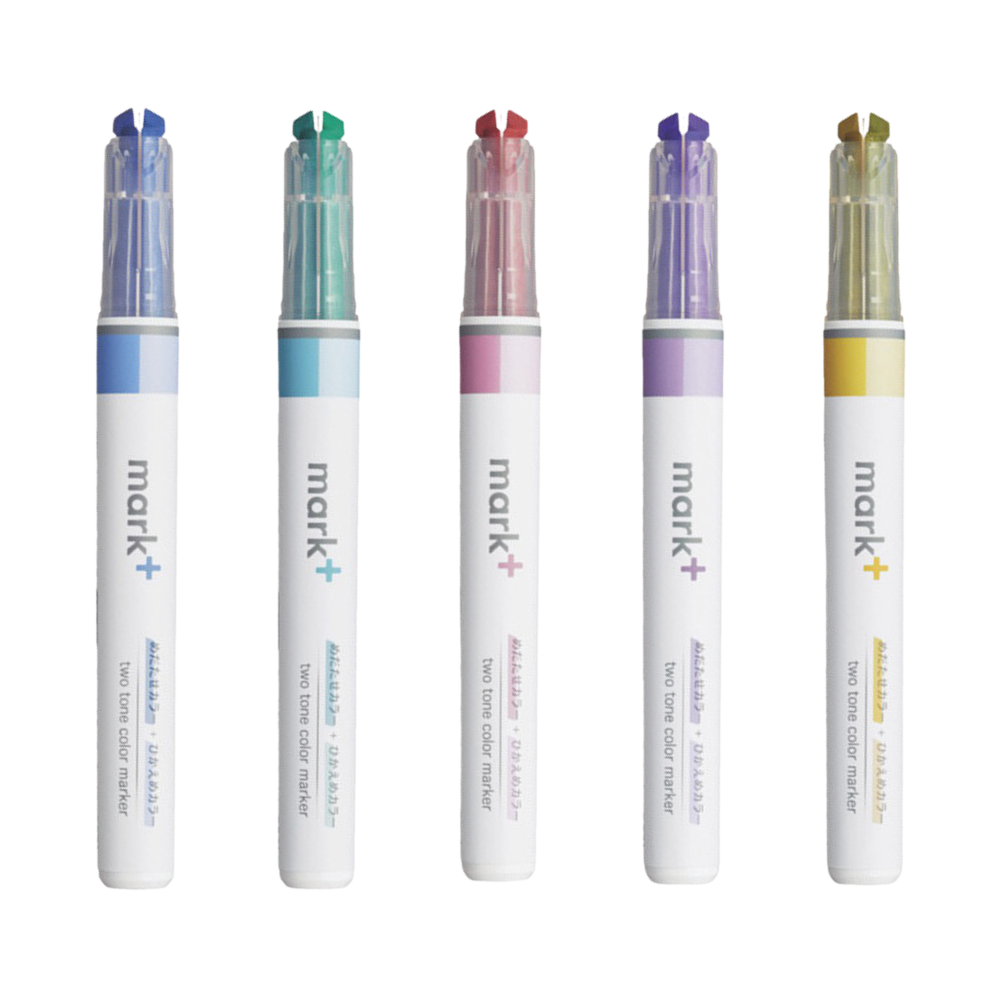 Kokuyo Mark+ Two Tone Color Marker – Sadie's Stickers