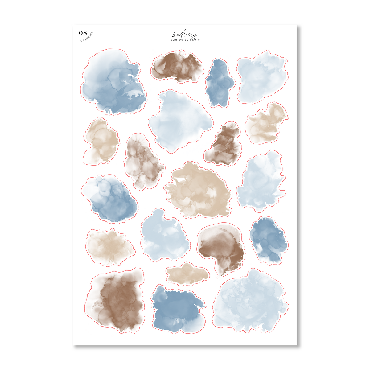 Baking Kit | Alcohol Swatches – Sadie's Stickers