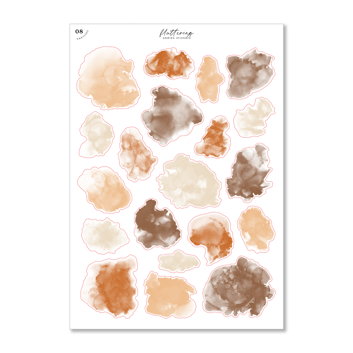 Fluttering Kit | Alcohol Swatches – Sadie's Stickers