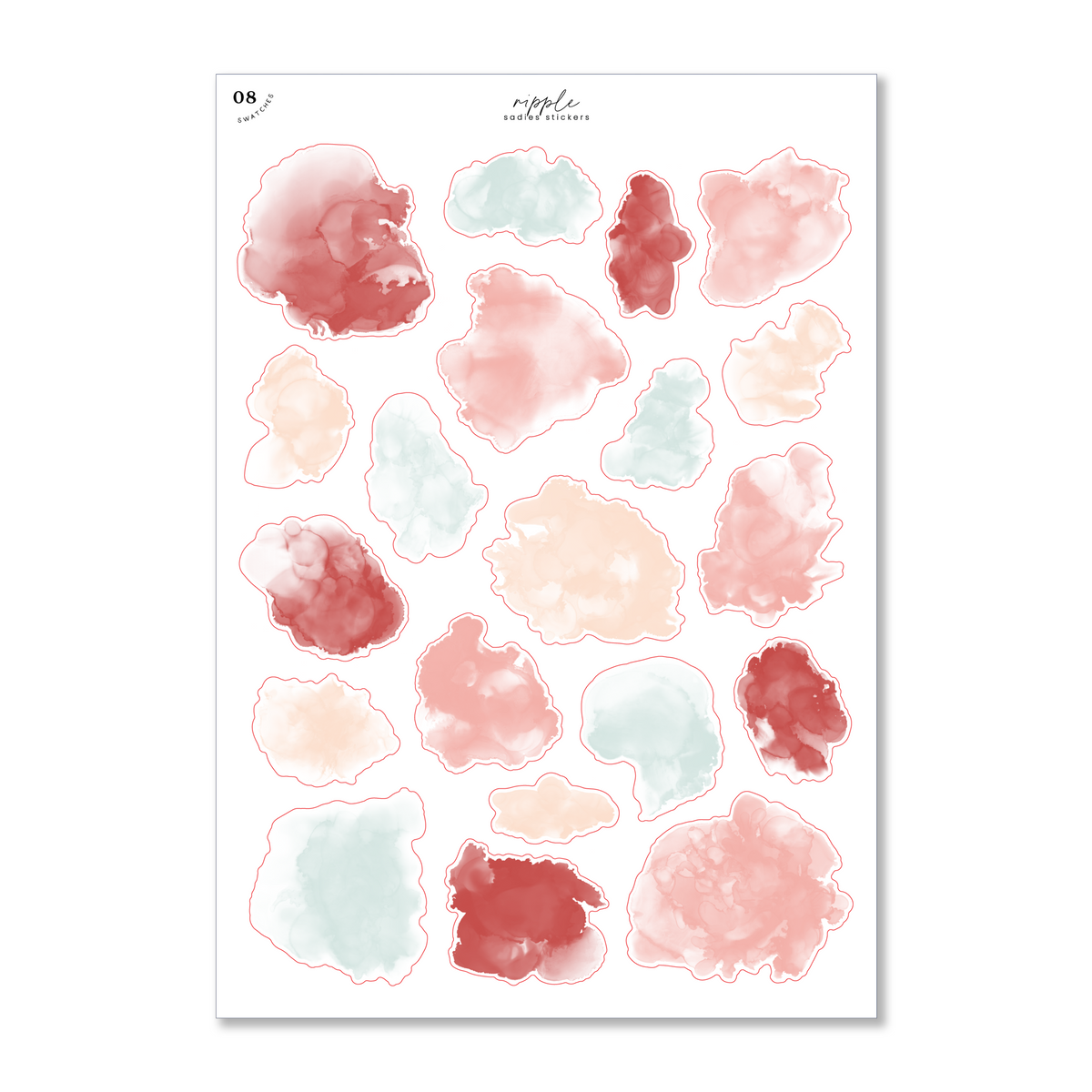 Ripple Kit | Alcohol Swatches – Sadie's Stickers