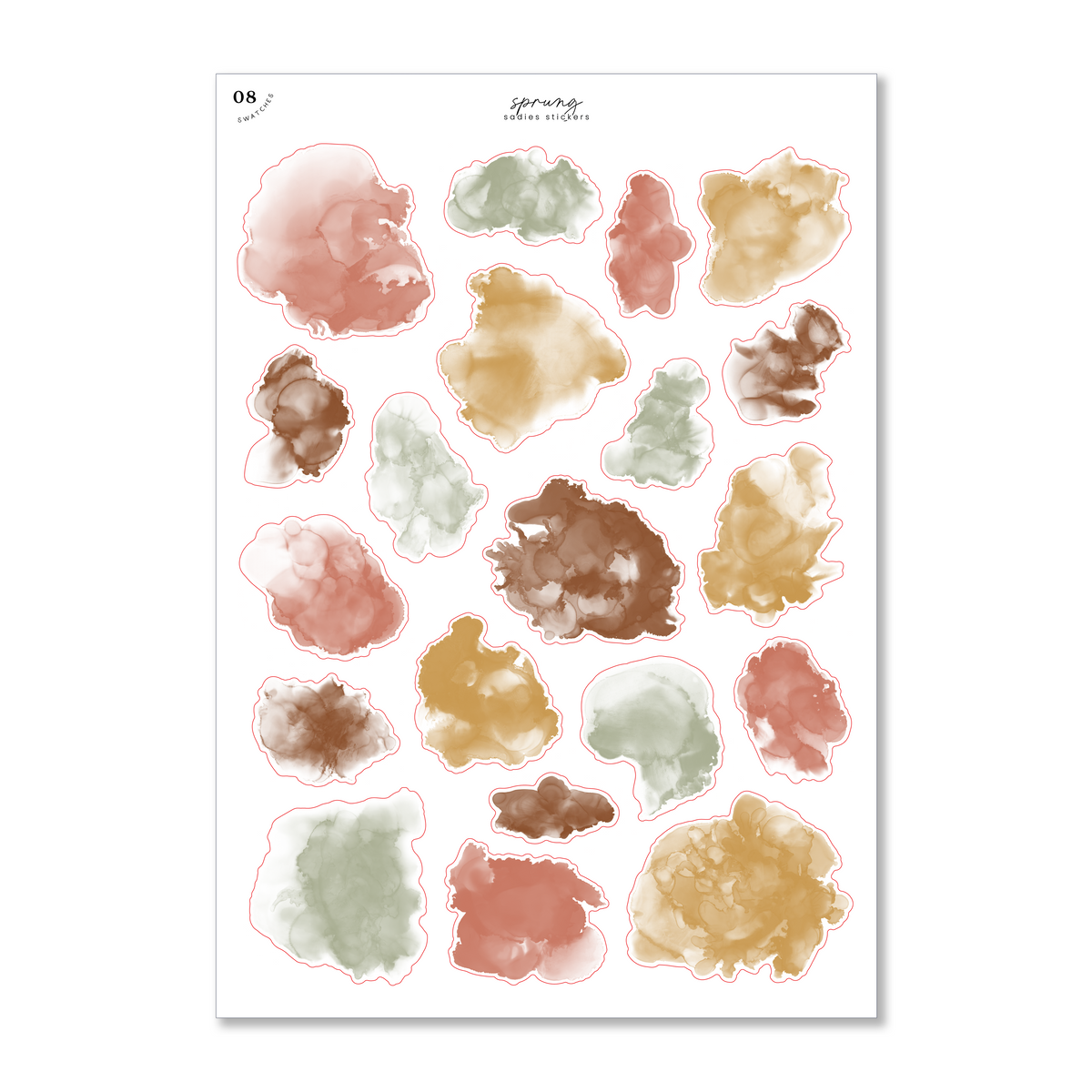 Sprung Kit | Alcohol Swatches – Sadie's Stickers