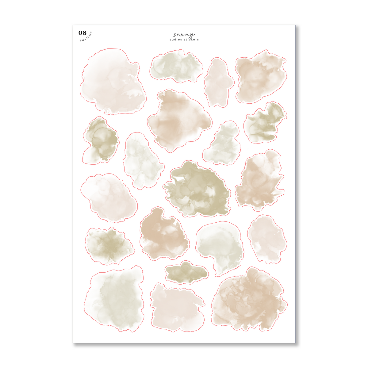 Sunny Kit | Alcohol Swatches – Sadie's Stickers