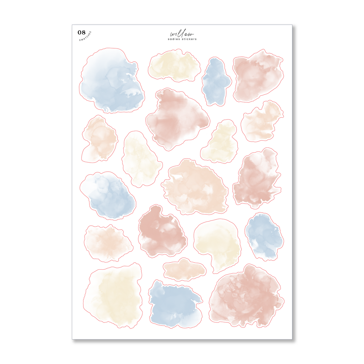 Willow Kit | Alcohol Swatches – Sadie's Stickers