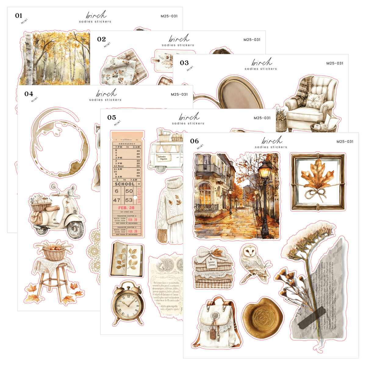 Birch Kit | Mini Set – Sadie's Stickers