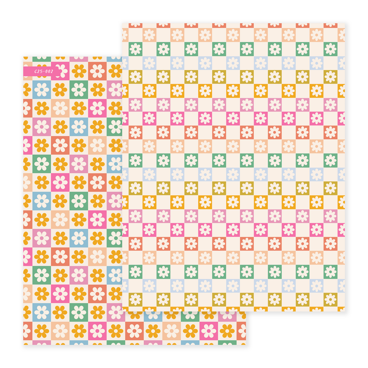 Retro Checker | Scrapbook Paper – Sadie's Stickers