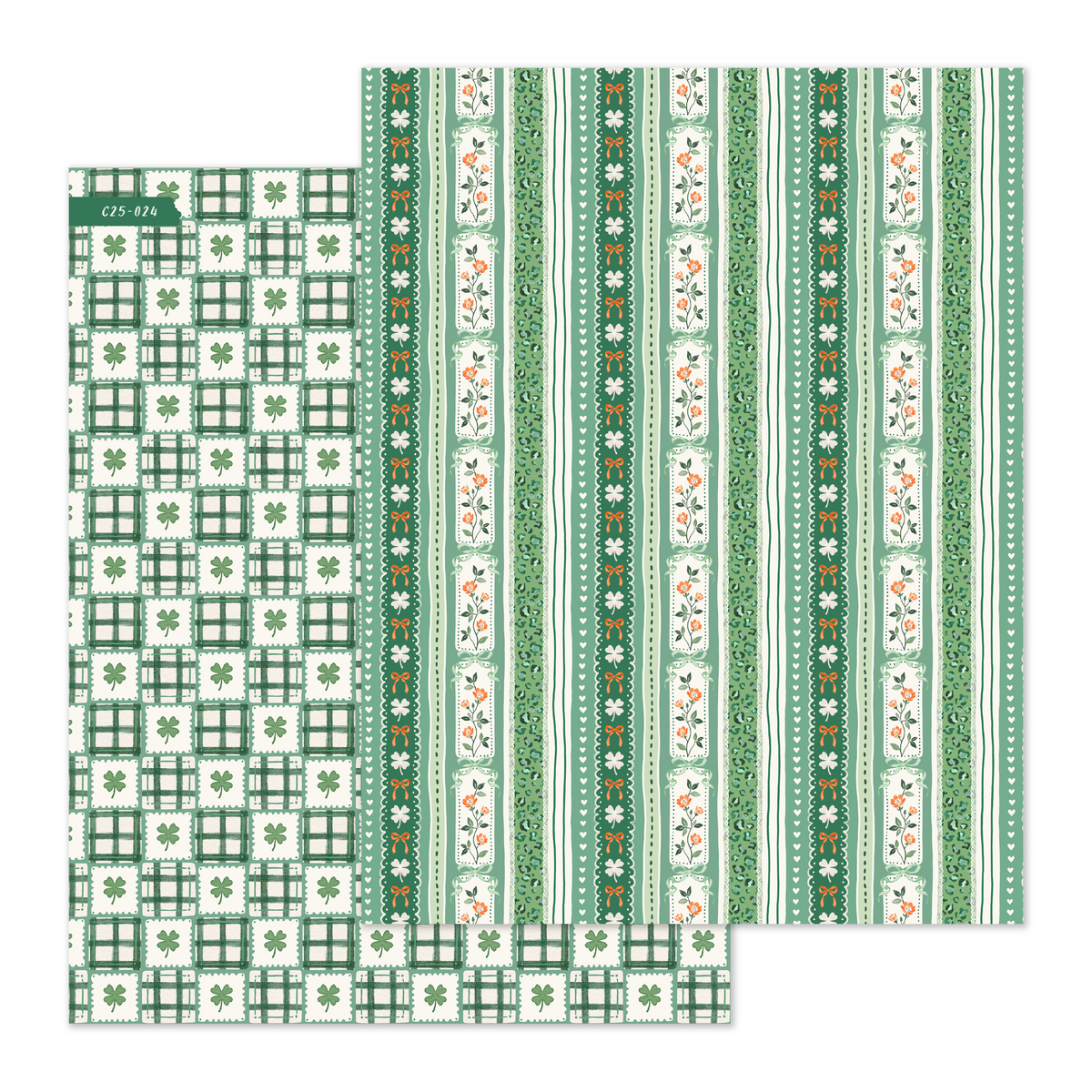 Shamrock Scramble | Scrapbook Paper – Sadie's Stickers
