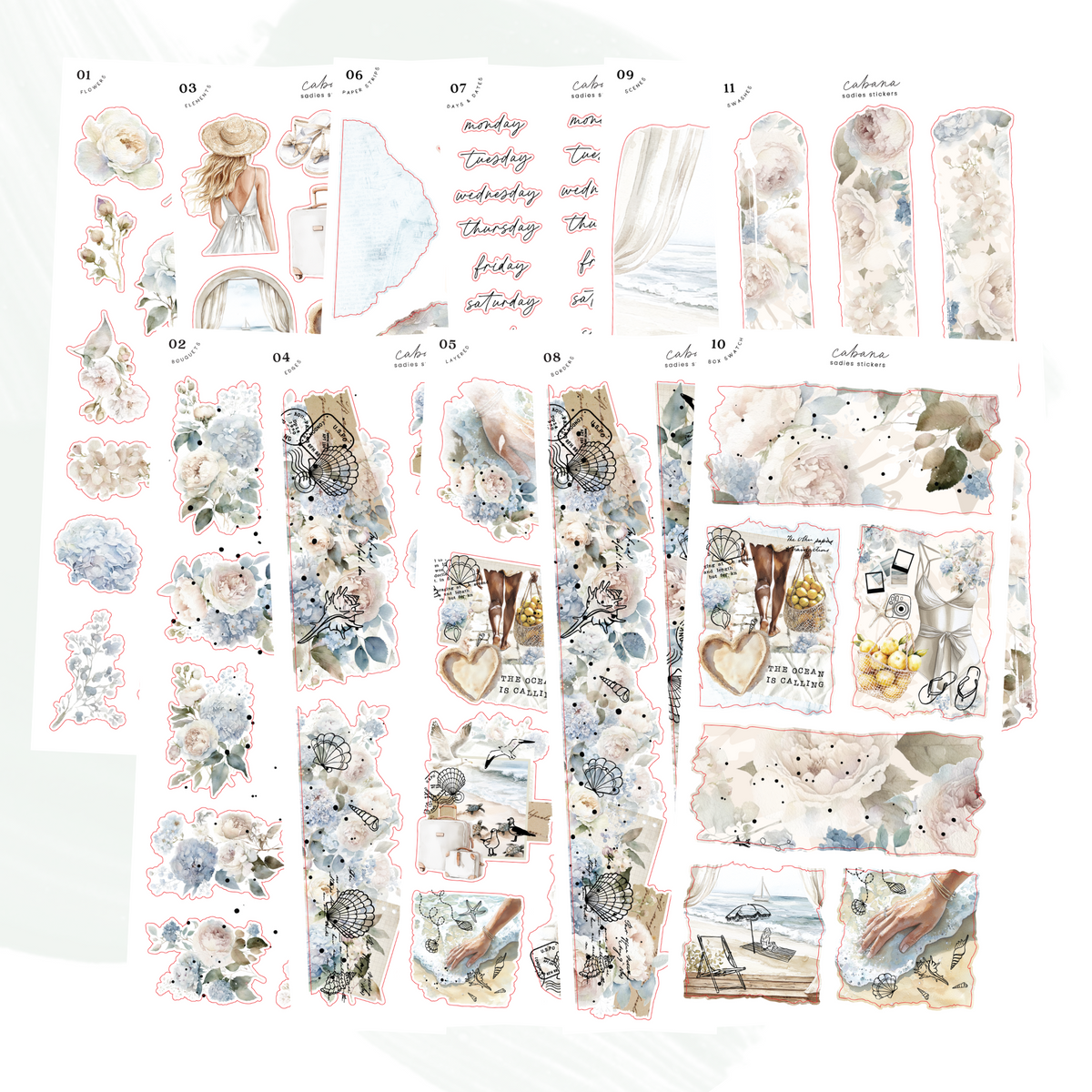 Cabana Kit | Decorative Kit – Sadie's Stickers