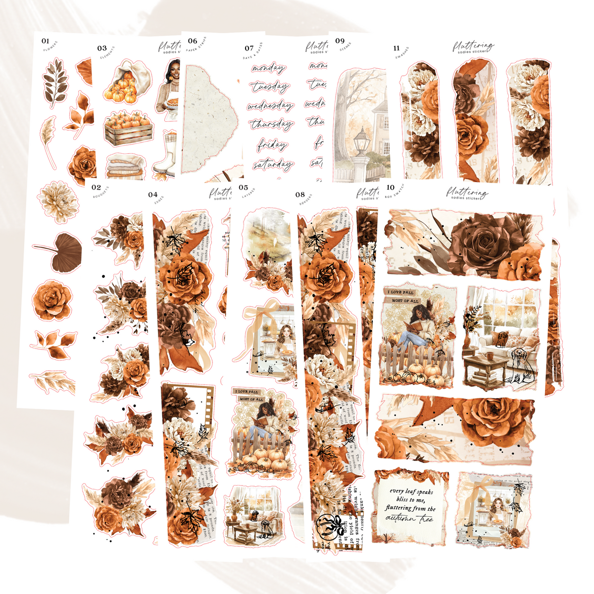 Fluttering Kit | Decorative Kit – Sadie's Stickers