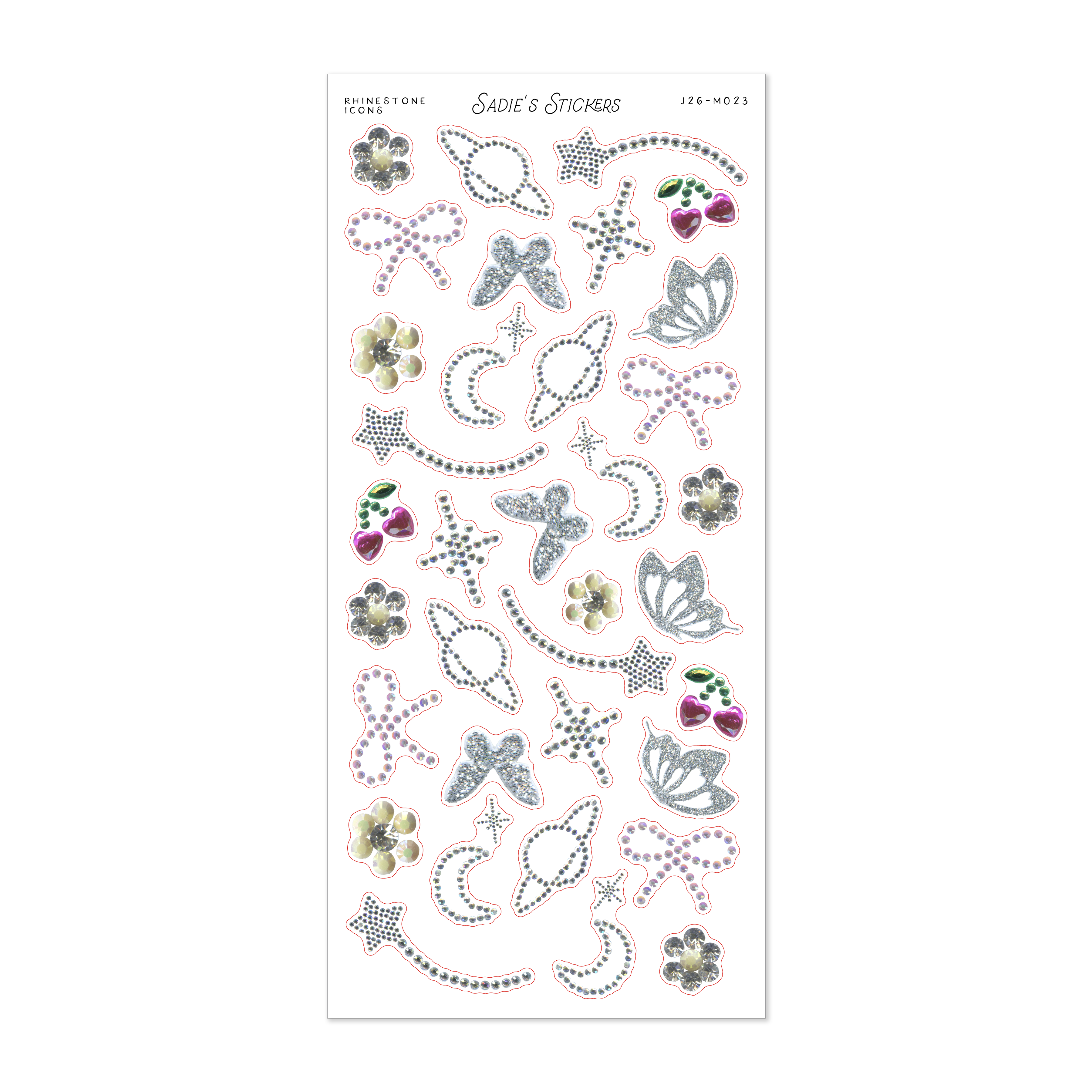 Rhinestone Icons • Journal Deco – Sadie's Stickers