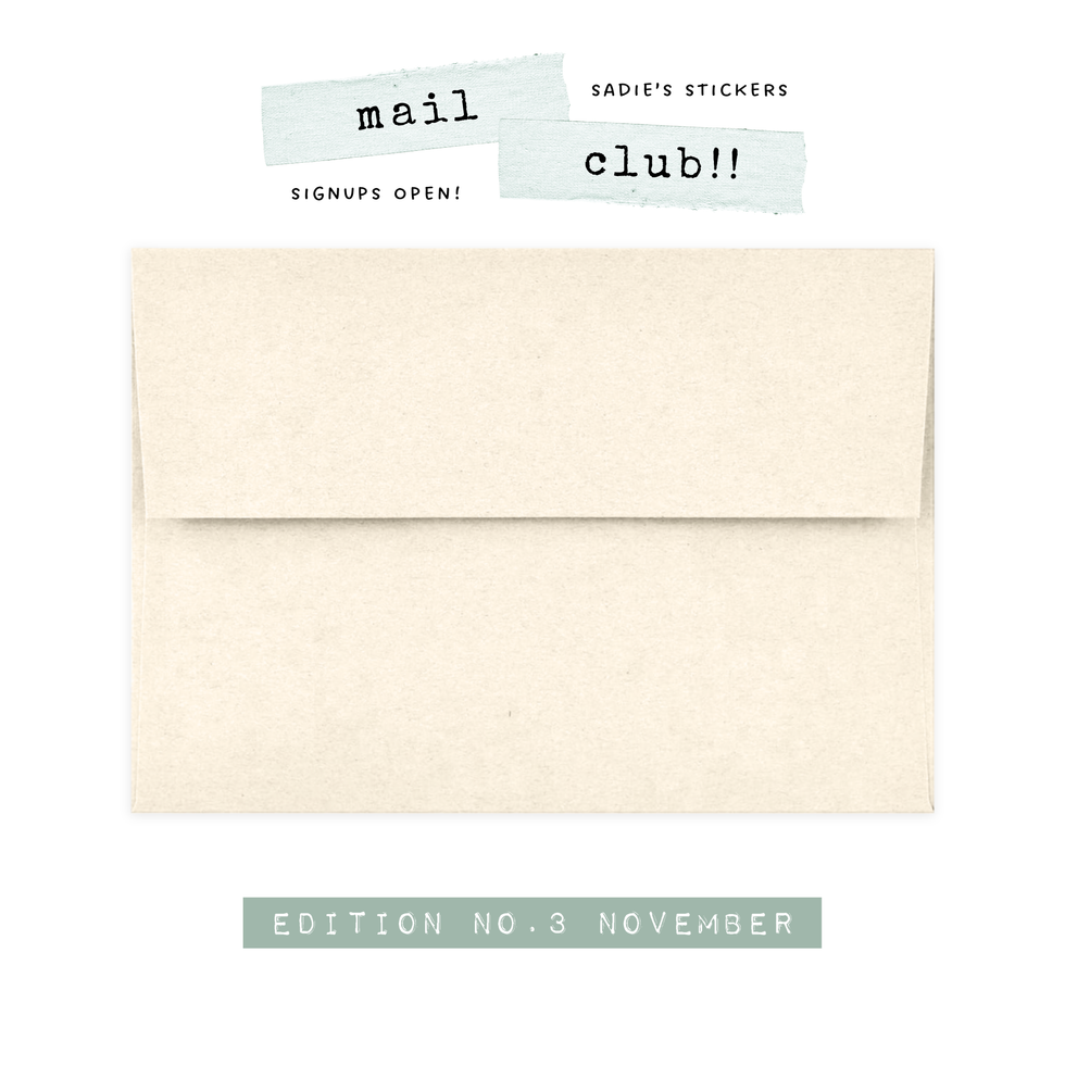 Snail Mail Club – Sadie's Stickers