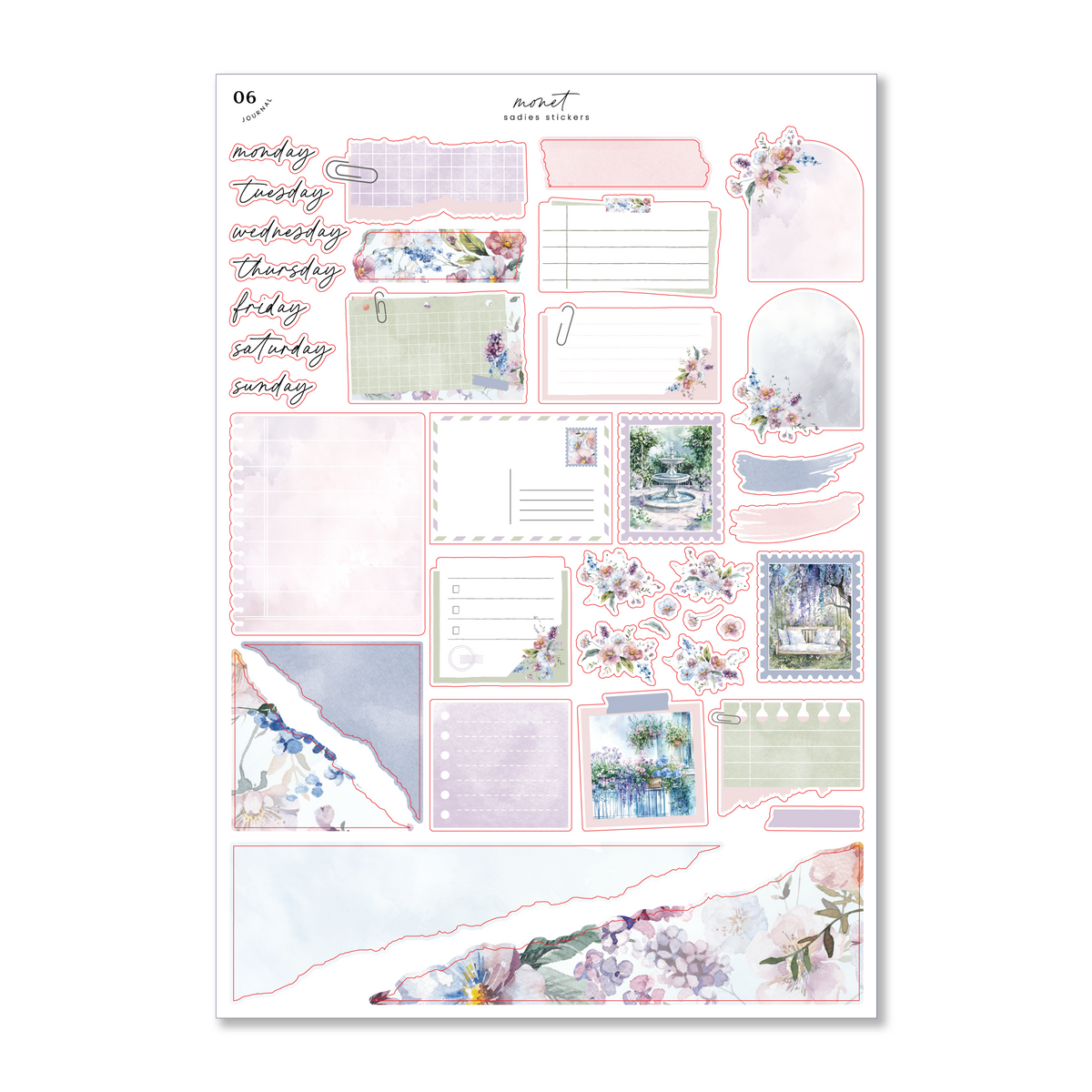 Monet Kit | Journal – Sadie's Stickers