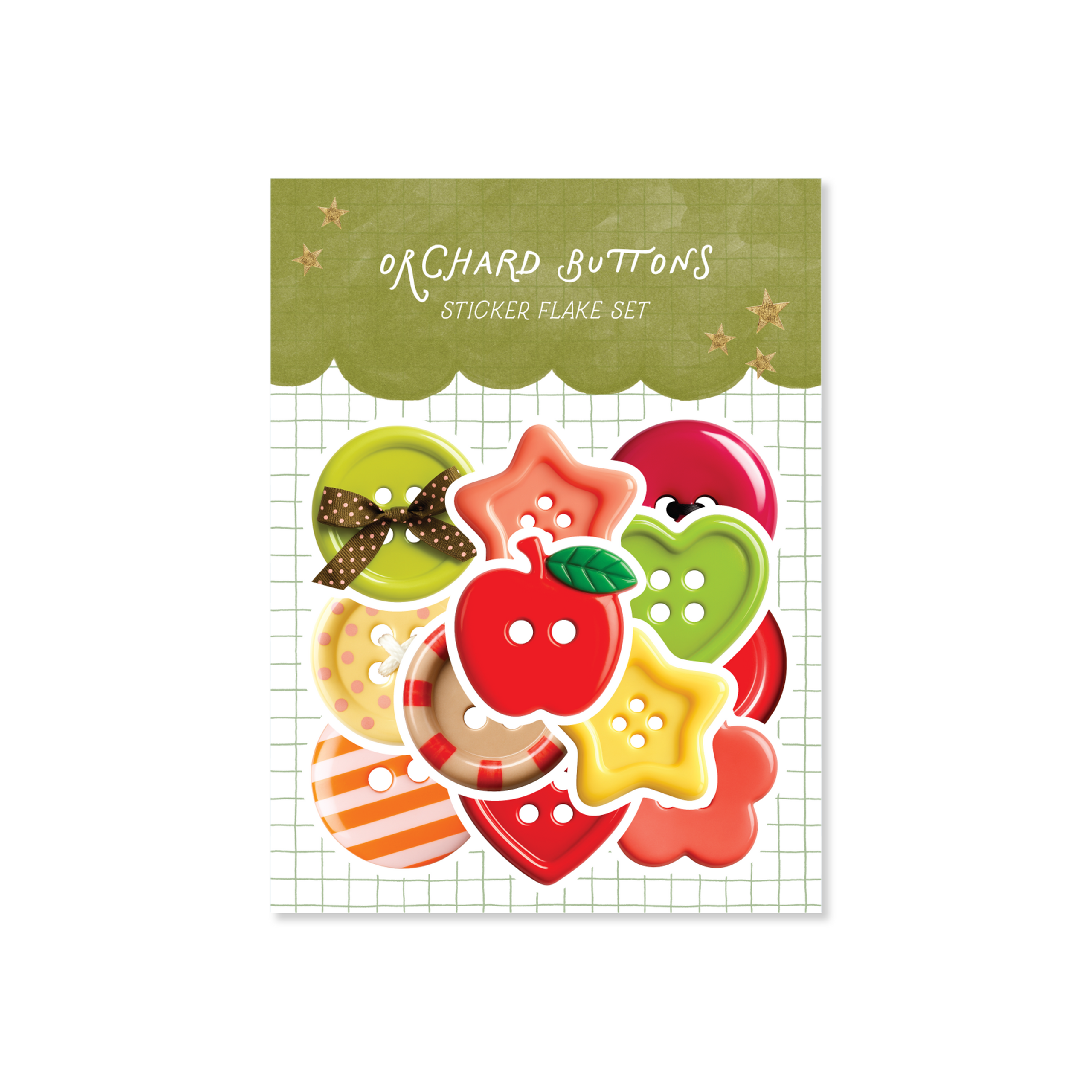 Sticker Flakes • Orchard Buttons – Sadie's Stickers