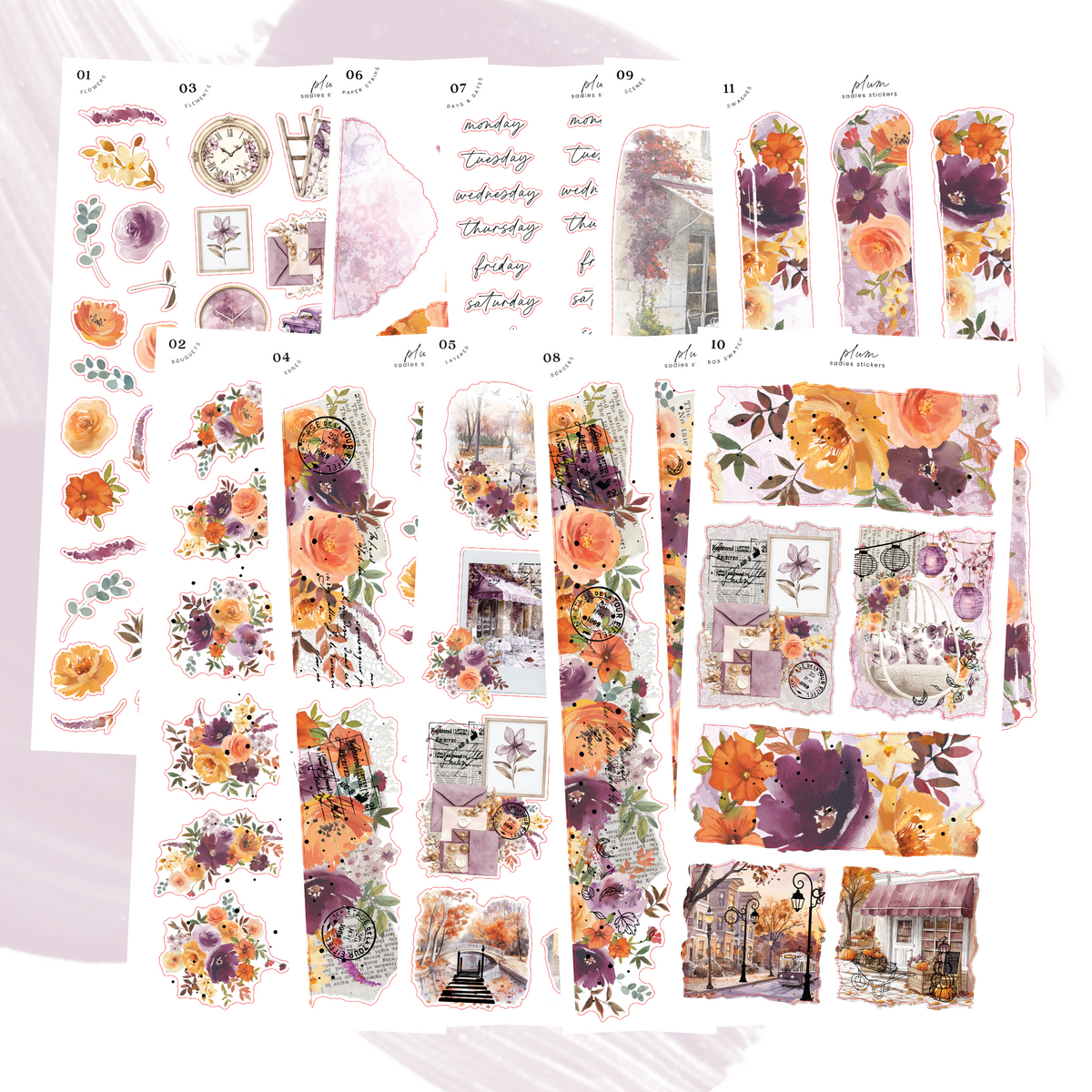 Plum Kit | Decorative Kit – Sadie's Stickers