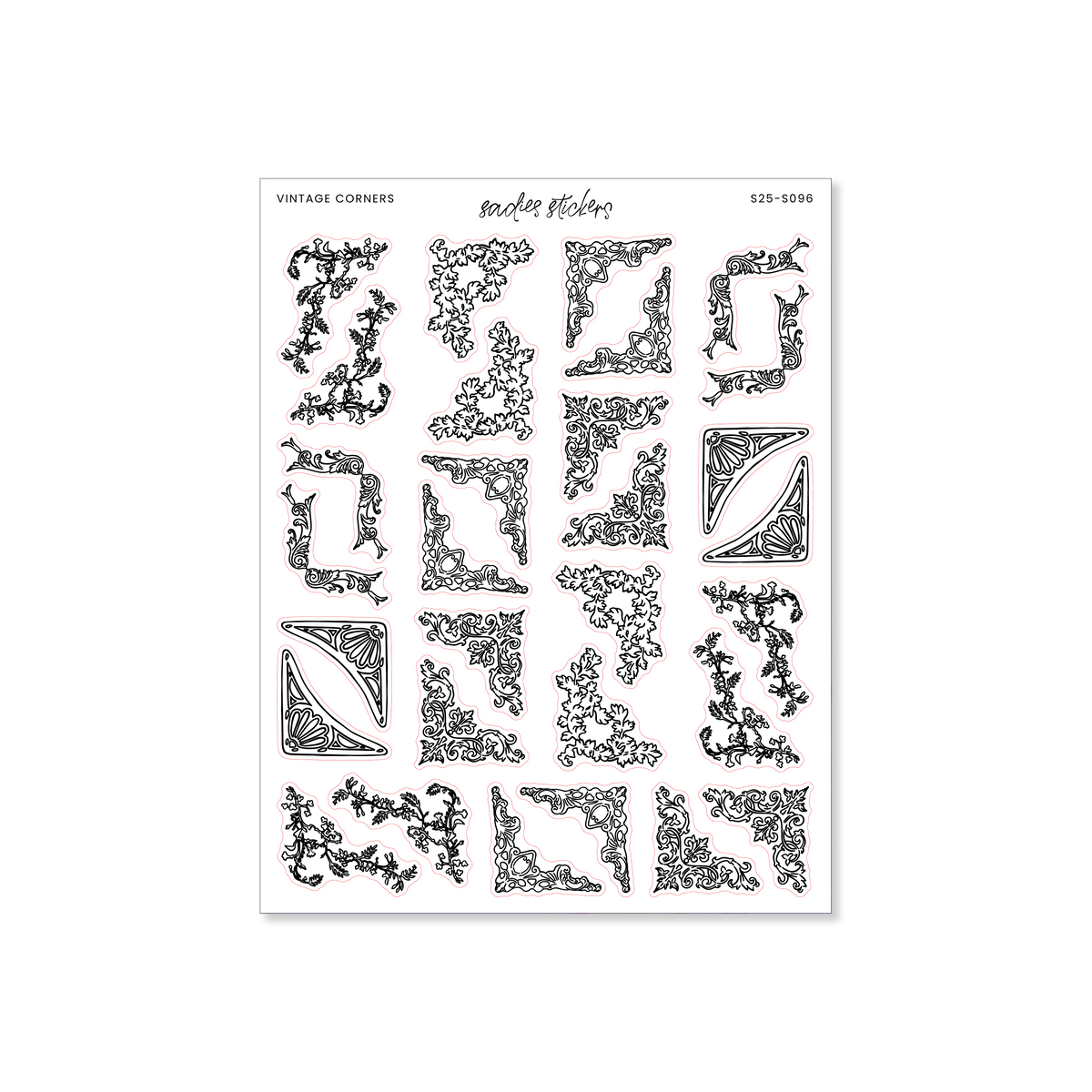 Vintage Corners – Sadie's Stickers