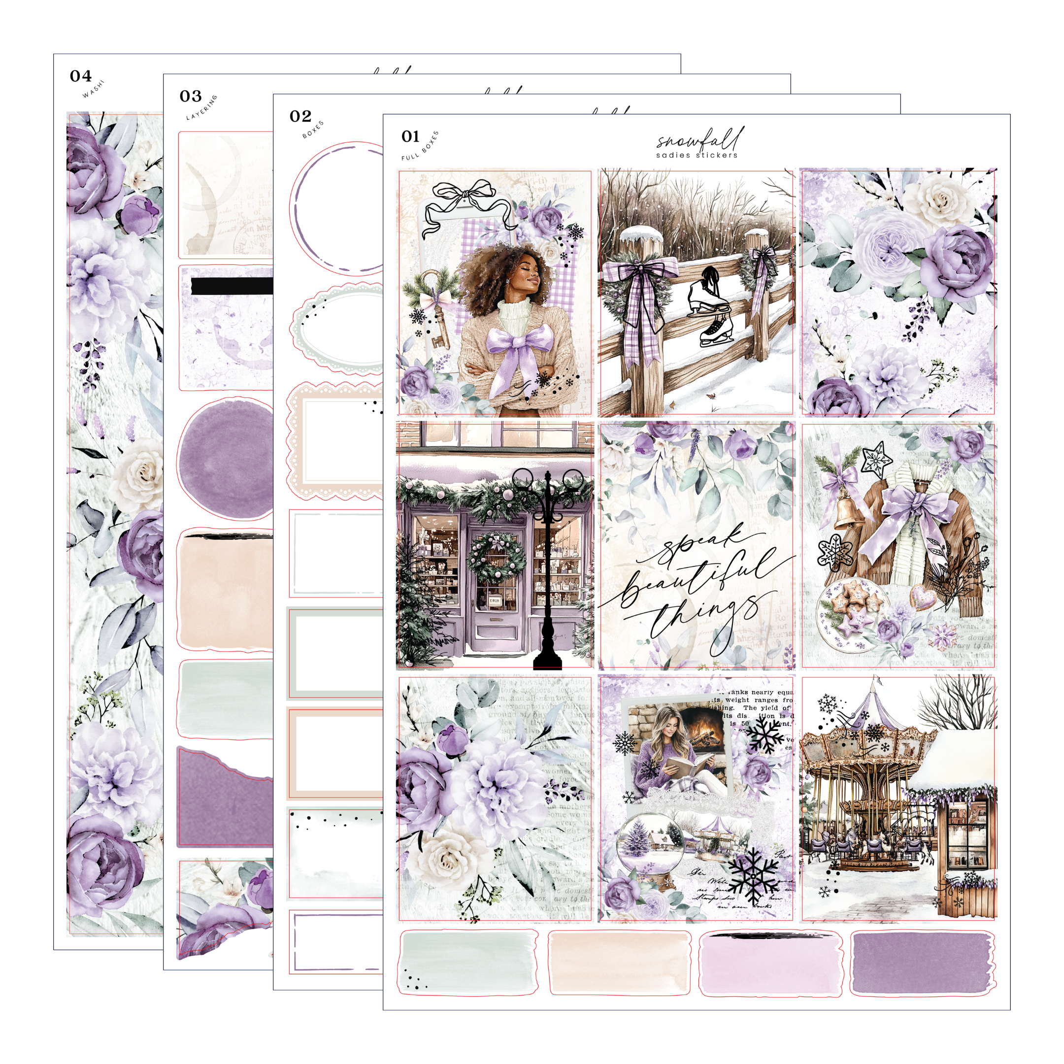 Snowfall Kit | Deco – Sadie's Stickers