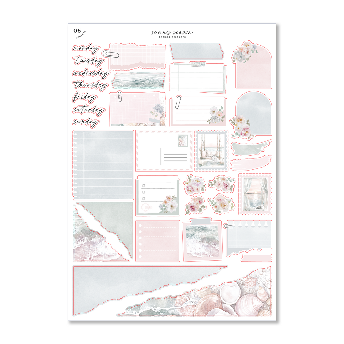 Sunny Season Kit | Journal – Sadie's Stickers