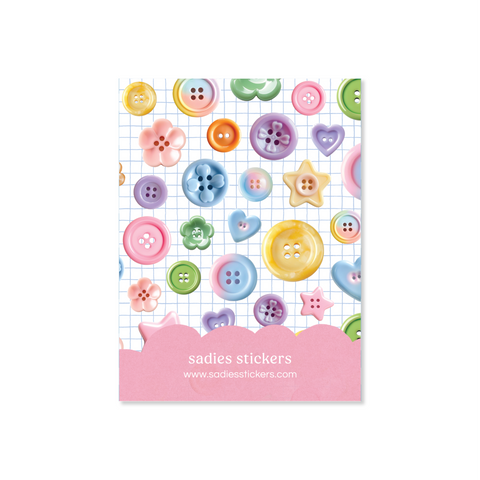 Sticker Flakes • Whimsical Buttons – Sadie's Stickers