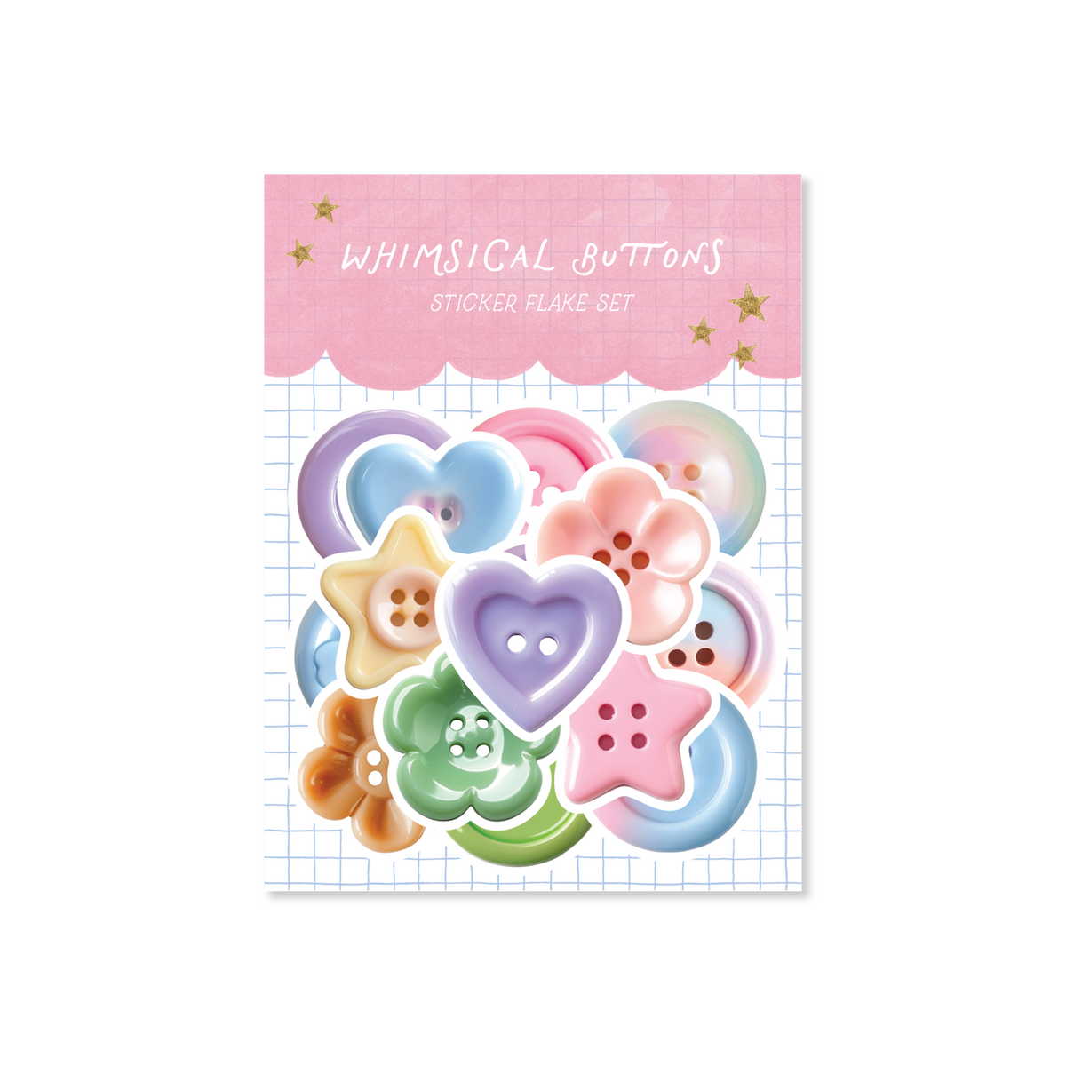 Sticker Flakes • Whimsical Buttons – Sadie's Stickers