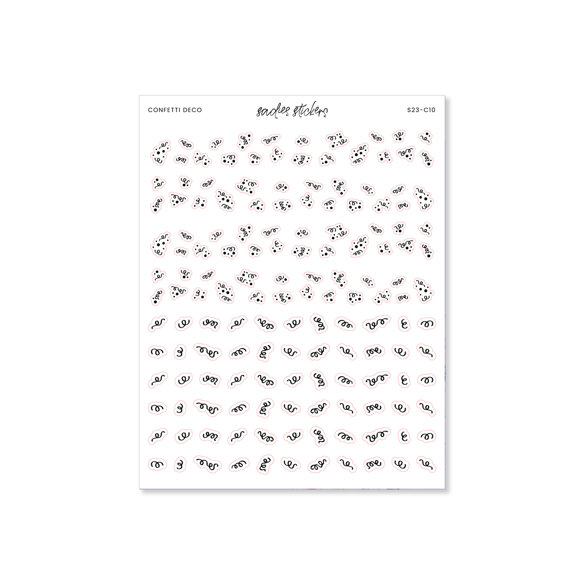Confetti Deco – Sadie's Stickers
