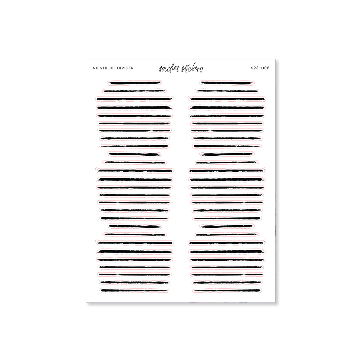Ink Stroke Divider – Sadie's Stickers