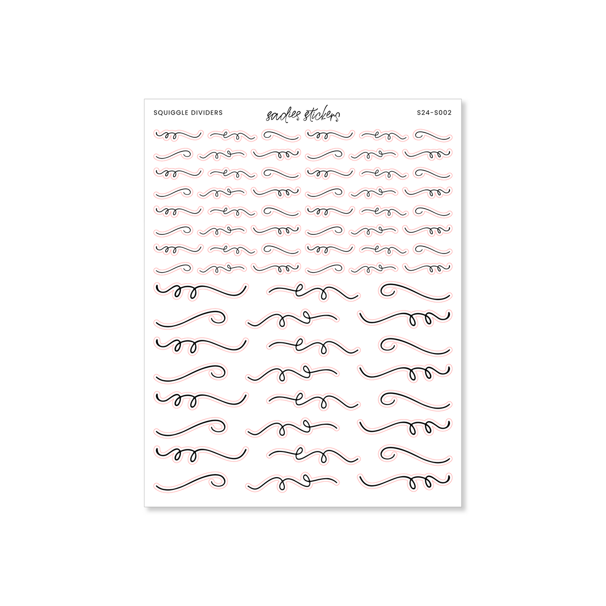 Squiggle Dividers – Sadie's Stickers